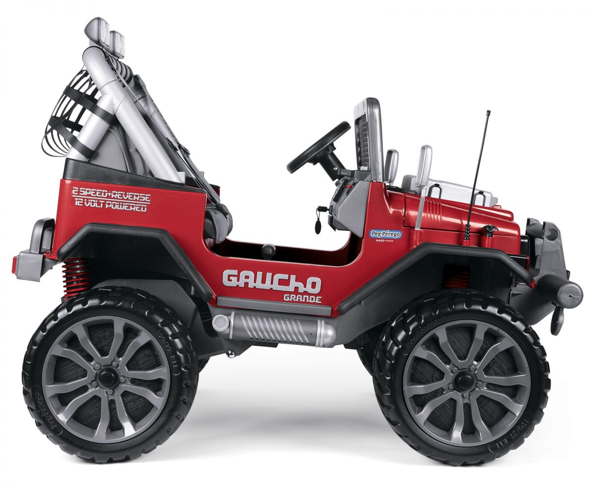 MINICAR VEÍCULOS - Mini Veiculo Jeep Elétrica Gaucho Grande Red Peg Perego